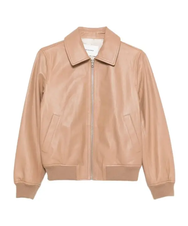 YVES SALOMON Zip-up Lambskin Jacket