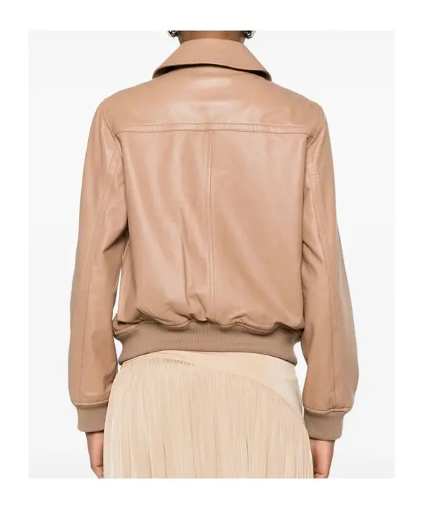 YVES SALOMON Zip-up Lambskin Jacket