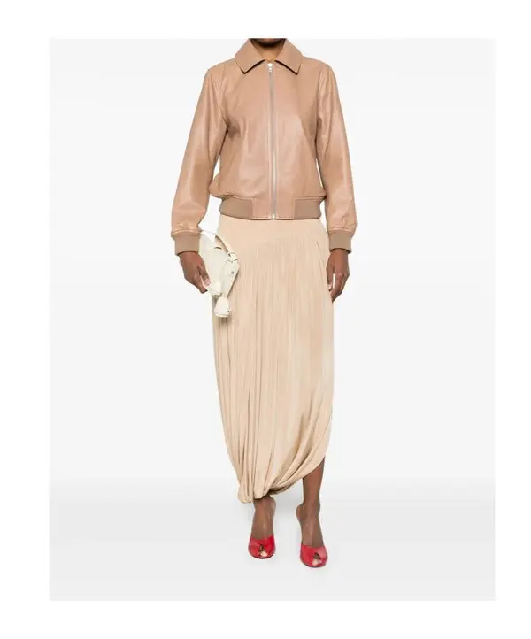 YVES SALOMON Zip-up Lambskin Jacket