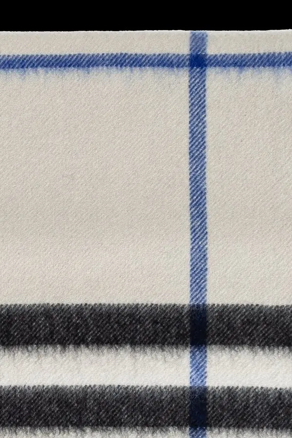 Burberry Check Printed Fringed Scarf