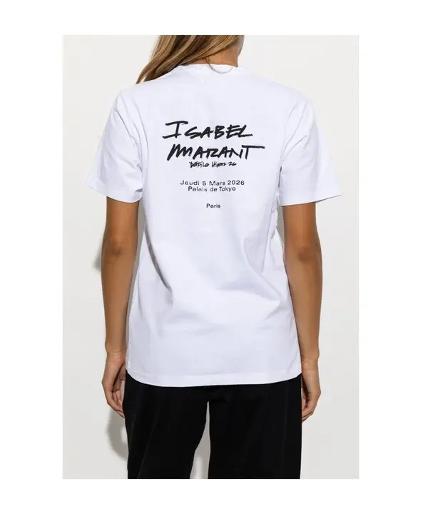Isabel Marant Étoile Zewel" Logo Print T-shirt