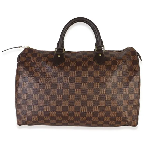 LOUIS VUITTON Damier Ebene Canvas Speedy 35 - Brown