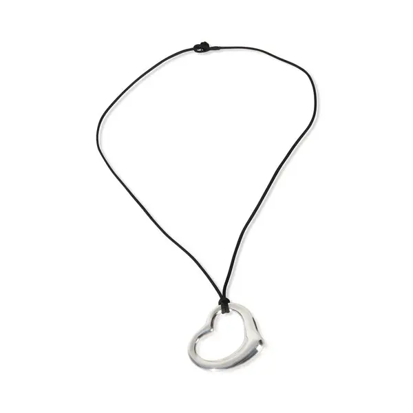 Tiffany & Co. Sterling Silver Open Heart Pendant Necklace - Sterling_silver