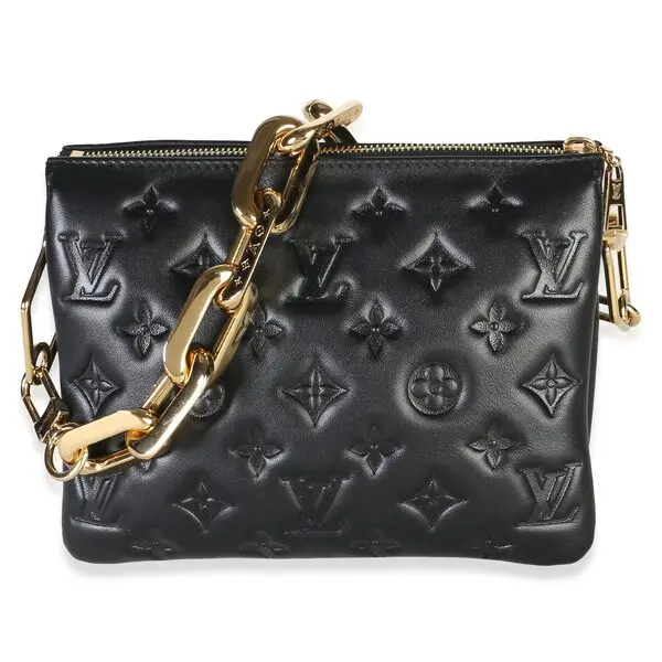 LOUIS VUITTON Monogram Coussin Bb Bag - Black