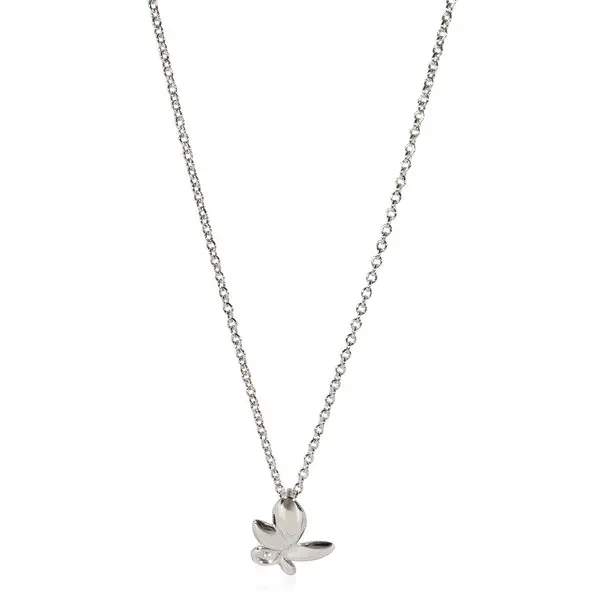 Tiffany & Co. Sterling Silver Paloma Picasso Olive Leaf Pendant Necklace