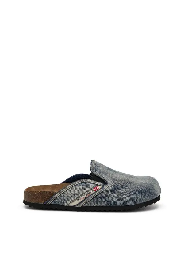 DIESEL® D-woodstock Denim Mules - Blue