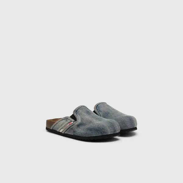 DIESEL® D-woodstock Denim Mules - Blue