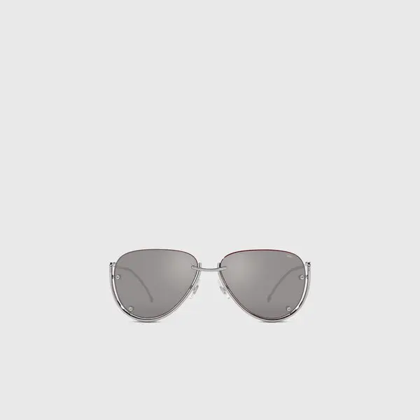 DIESEL® Aviator Pilot Sunglasses - Silver