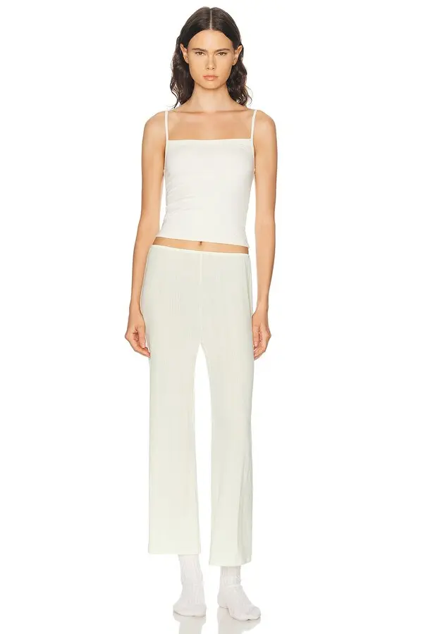 NEGATIVE UNDERWEAR Whipped Cropped Pant - Cream
