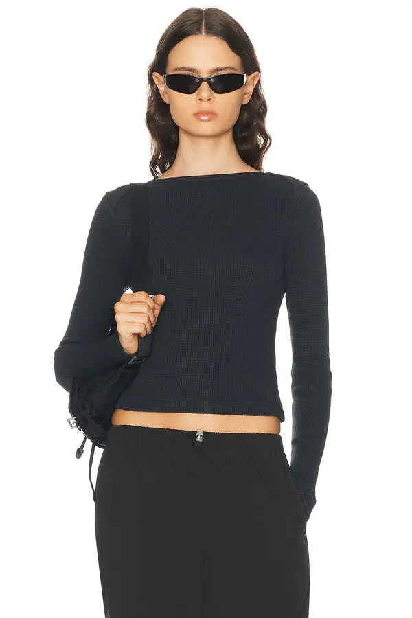 Citizens Of Humanity Long Sleeve Baby Waffle Tee