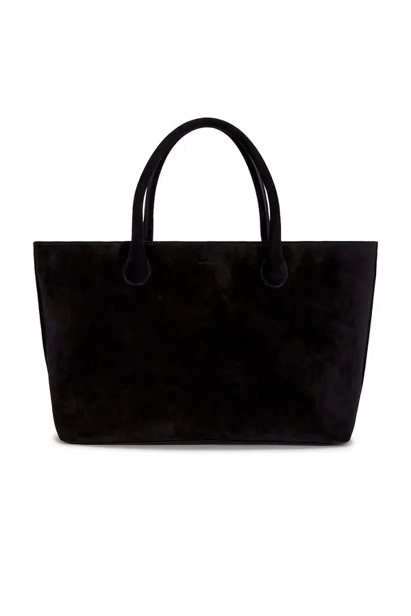LIÉ STUDIO The Grace Tote Bag - Black Suede