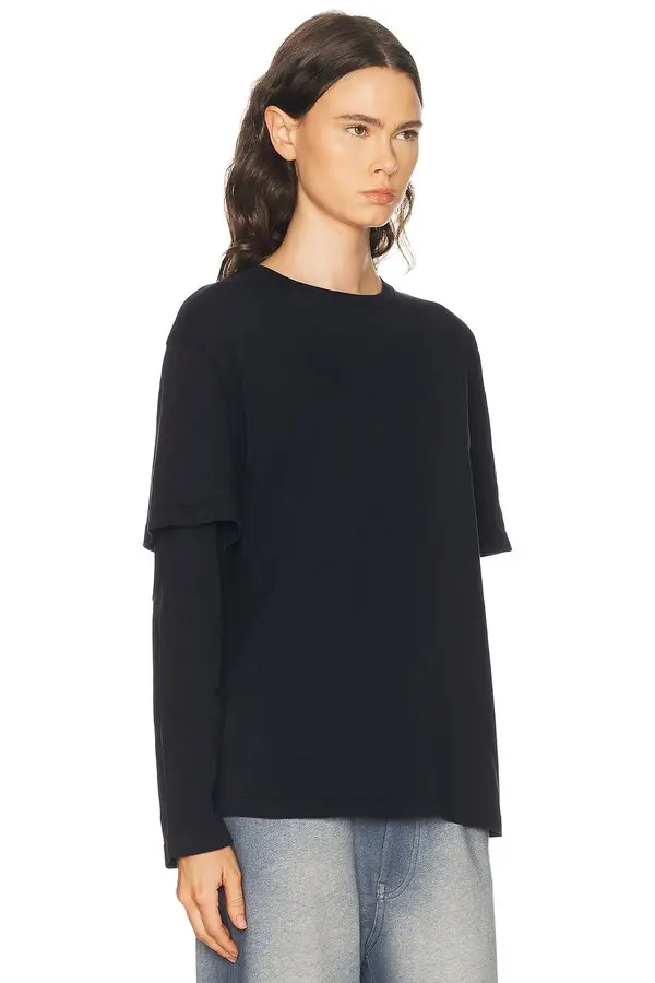 AGOLDE Lois Layered Cotton Tee