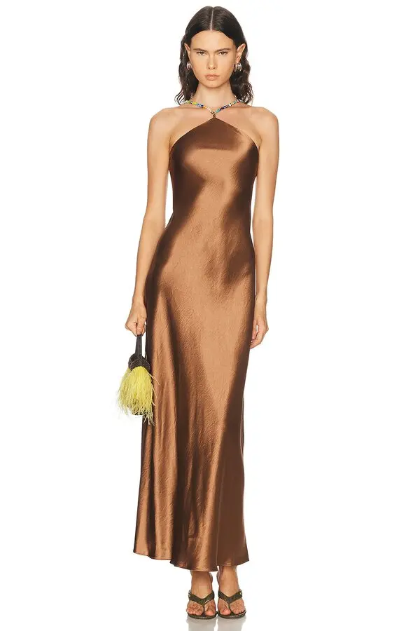 Staud Cadence Dress - Cigar
