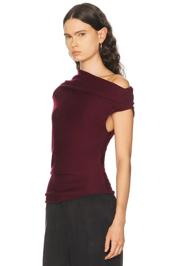 Staud Mabel Off-shoulder Sweater - Pinot