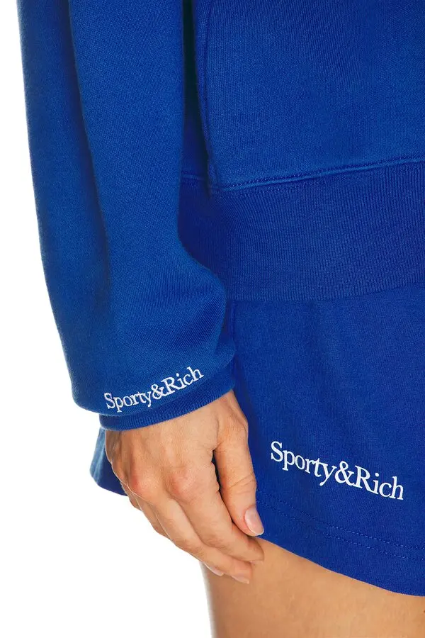 Sporty & Rich X Dodgers La Serif Crewneck Sweatshirt - Team Blue