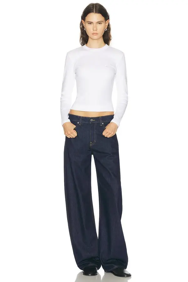 Carhartt Work In Progress Long Sleeve Ribbed T-shirt - White