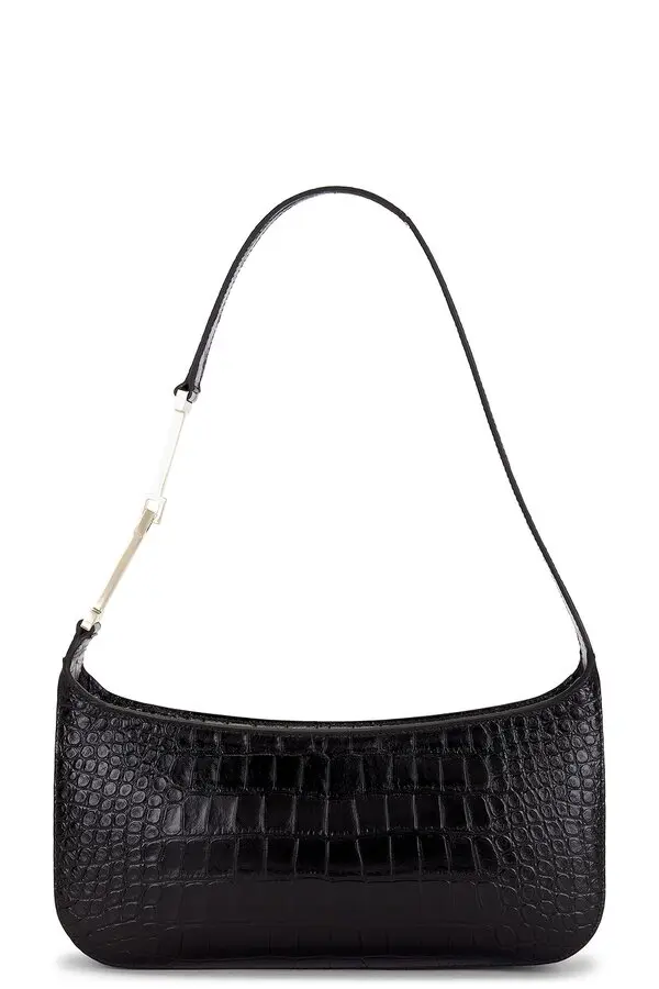 TOM FORD Small Croc-embossed Shoulder Bag - Black