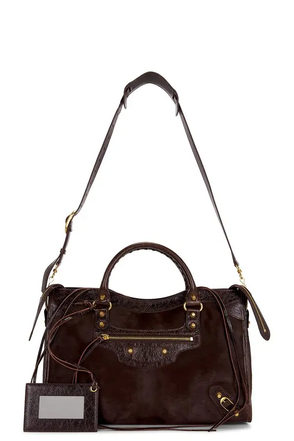Balenciaga Le City Medium Bag - Mid Brown