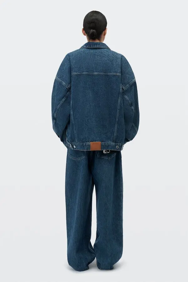 Alexander Wang Oversized Trucker Jacket With Graphic Detail