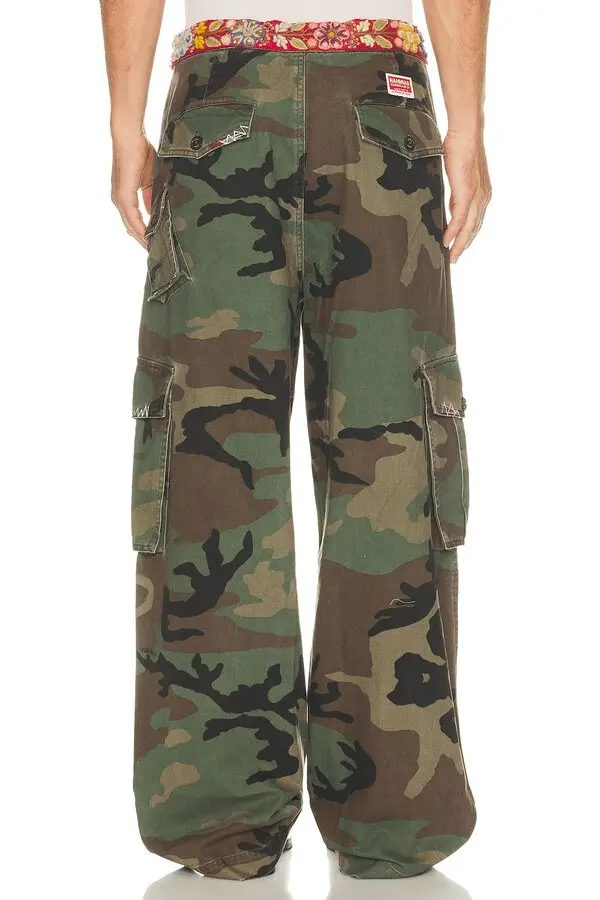 NAHMIAS Volume Cargo Camouflage Trousers - Camo
