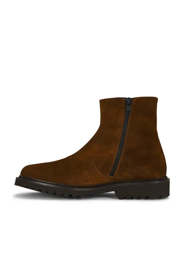 COMMON PROJECTS Suede Zip Up Ankle Boots