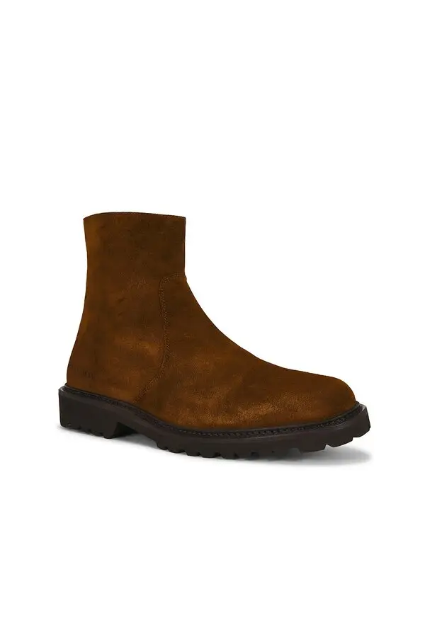 COMMON PROJECTS Suede Zip Up Ankle Boots
