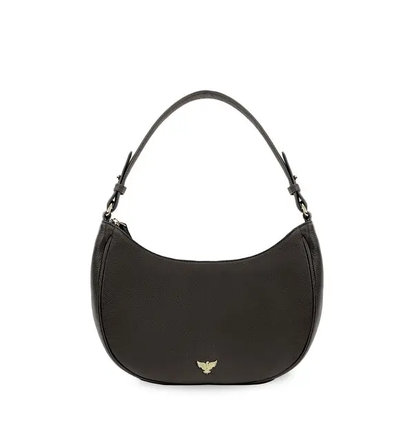 APATCHY LONDON The Lucy Chocolate Leather Shoulder Bag - Brown