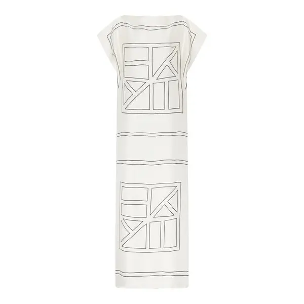 BELYED HANDCRAFT Accalia Printed Silk Kaftan