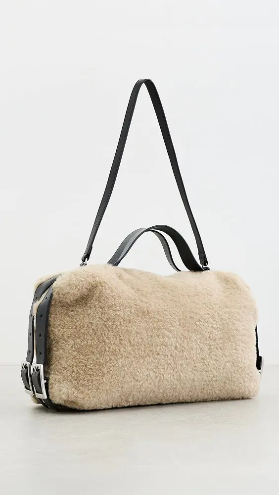 Simone Rocha Faux Fur Biker Belt Bag