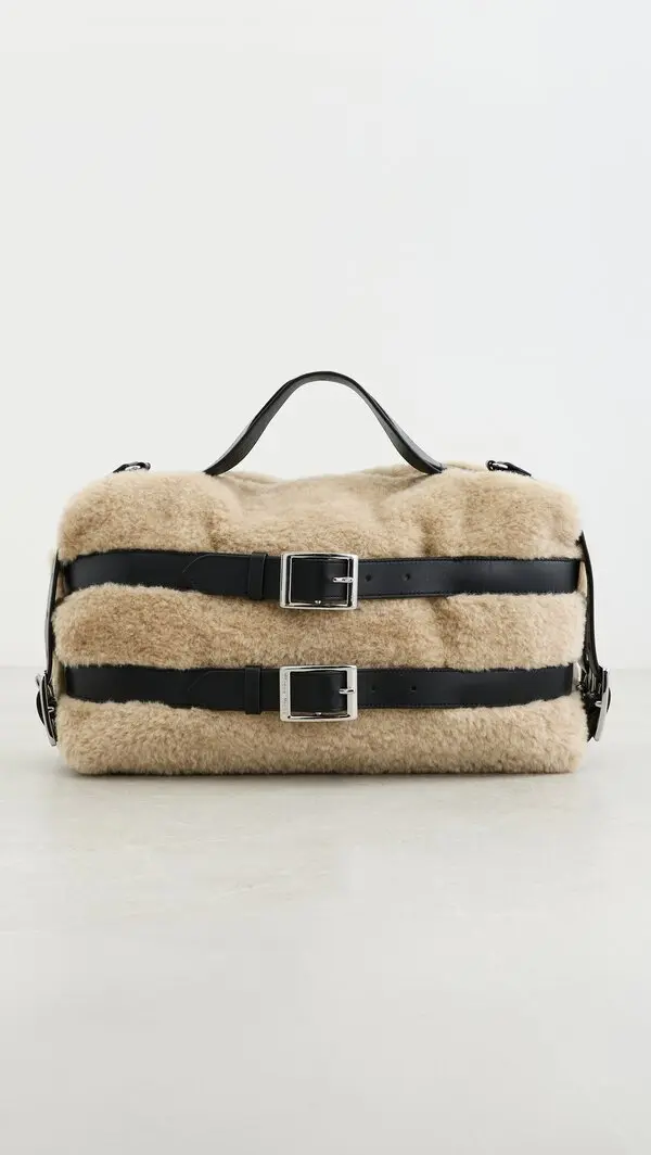Simone Rocha Faux Fur Biker Belt Bag