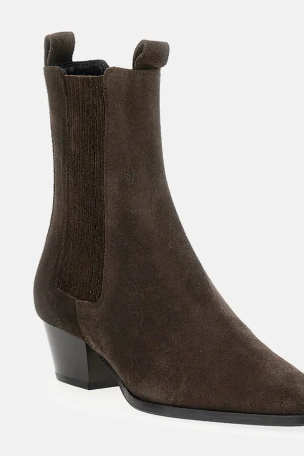 AeydĒ Agata Cow Suede Leather Moka - Marrone