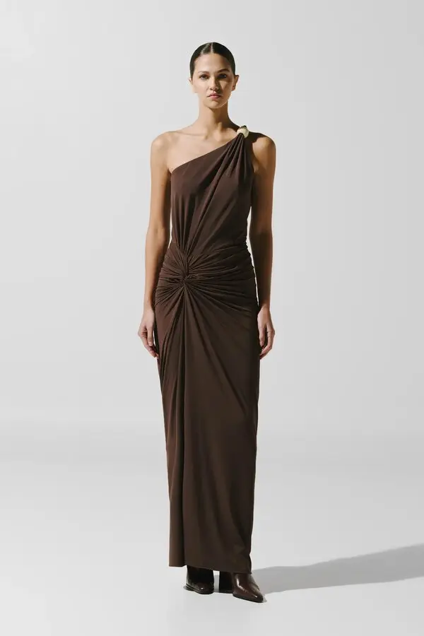 BAOBAB Canoa Maxi Dress - Mocca Brown