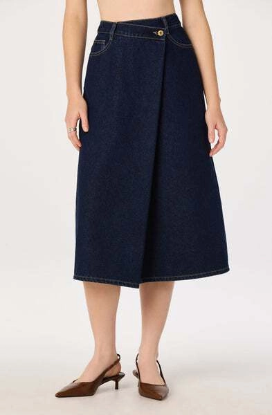 Astr The Label Pearl Midi Skirt