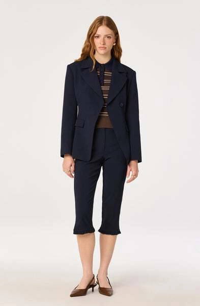 Astr The Label Linda Cutaway Hem Blazer