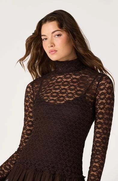 Astr The Label Camila Lace Bodice Maxi Dress