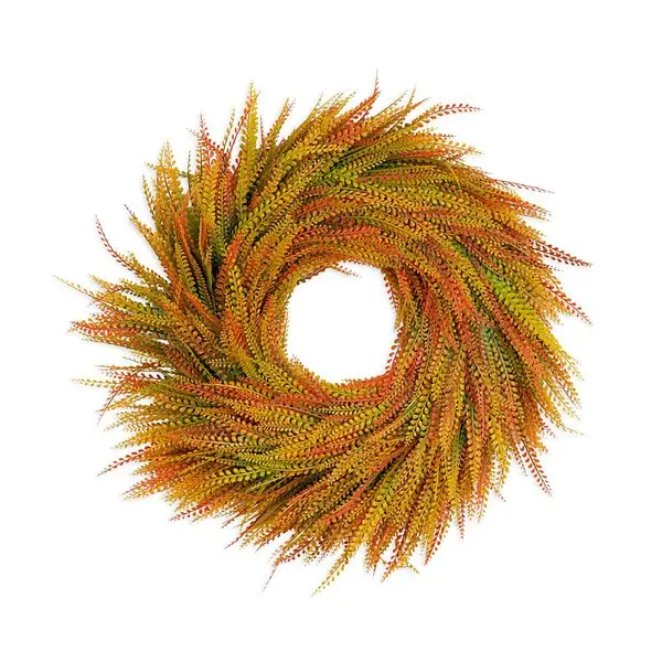 NEARLY NATURAL 28 Uv Artificial Fall Wheat Grass Wreath
