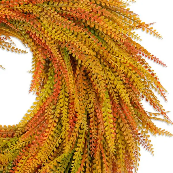 NEARLY NATURAL 28 Uv Artificial Fall Wheat Grass Wreath