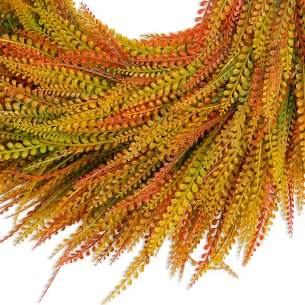 NEARLY NATURAL 28 Uv Artificial Fall Wheat Grass Wreath