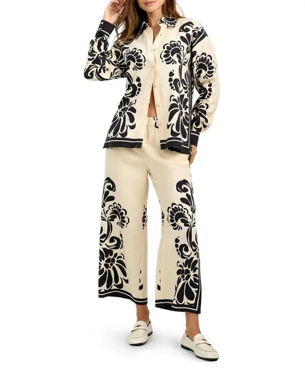 Trina Turk Long Sleeve Nivara Top