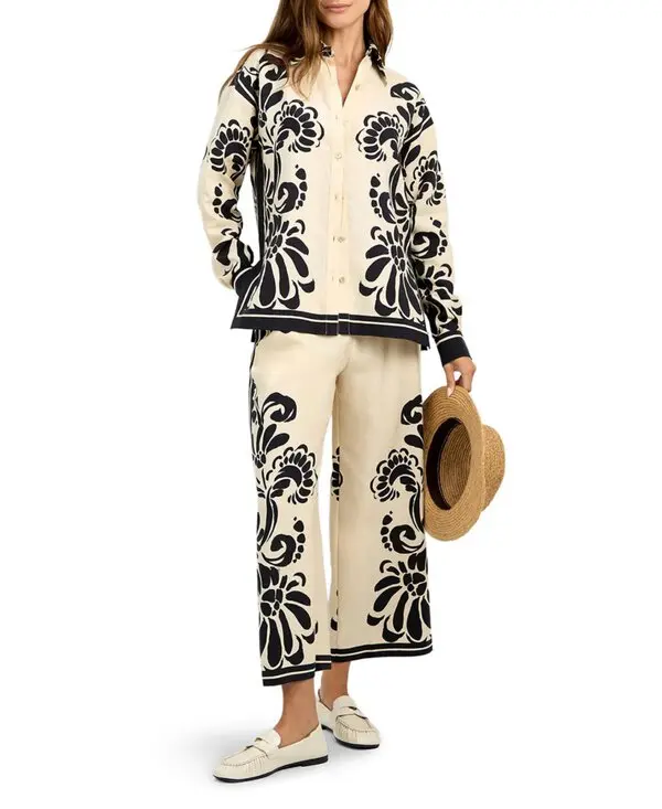 Trina Turk Long Sleeve Nivara Top