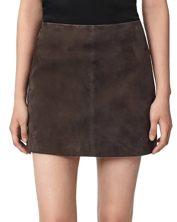 ALLSAINTS Renai Suede Mini Skirt