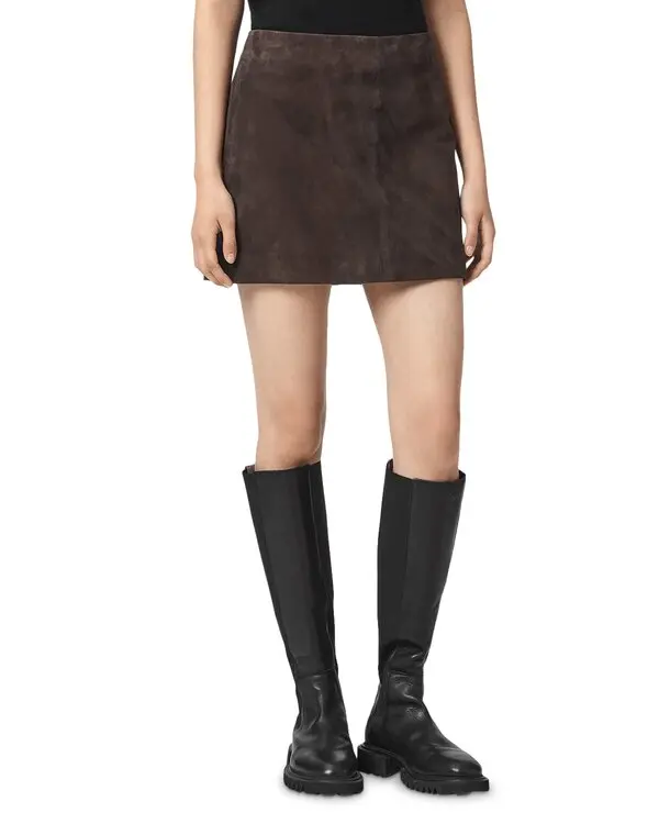 ALLSAINTS Renai Suede Mini Skirt