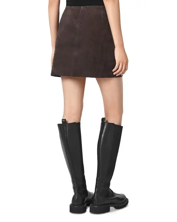 ALLSAINTS Renai Suede Mini Skirt