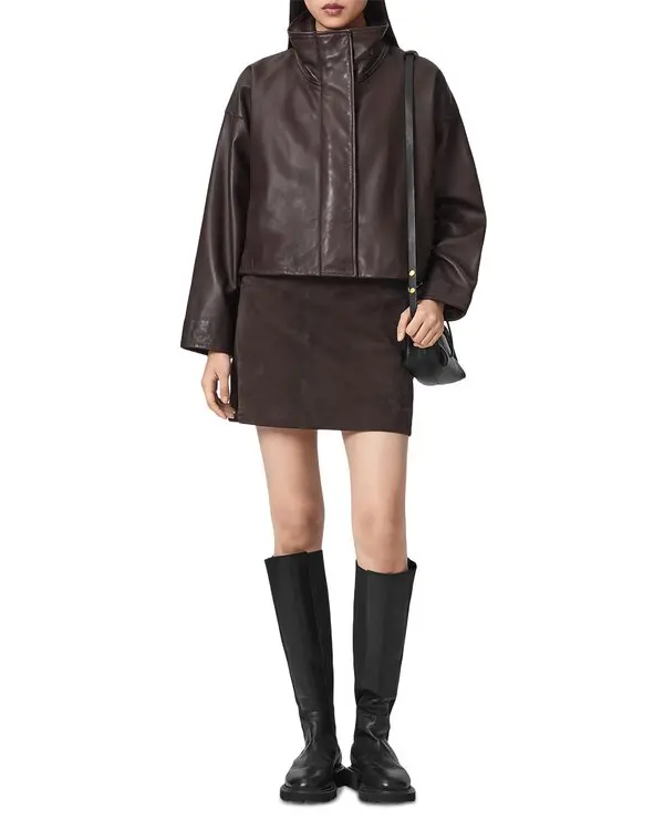ALLSAINTS Renai Suede Mini Skirt