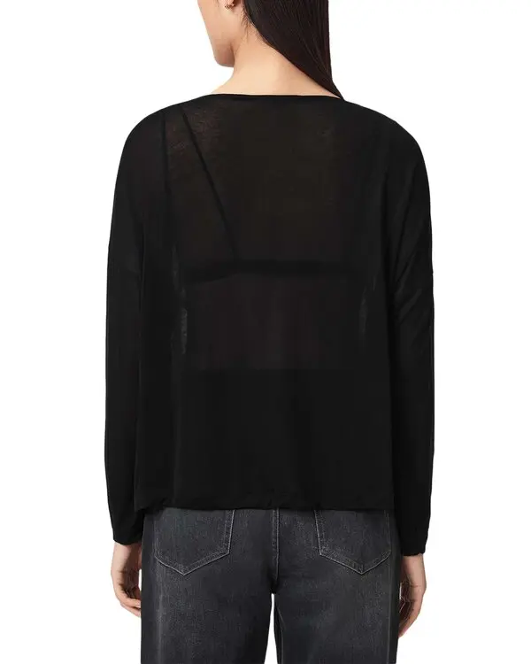 ALLSAINTS Athea Rita Flocked Top