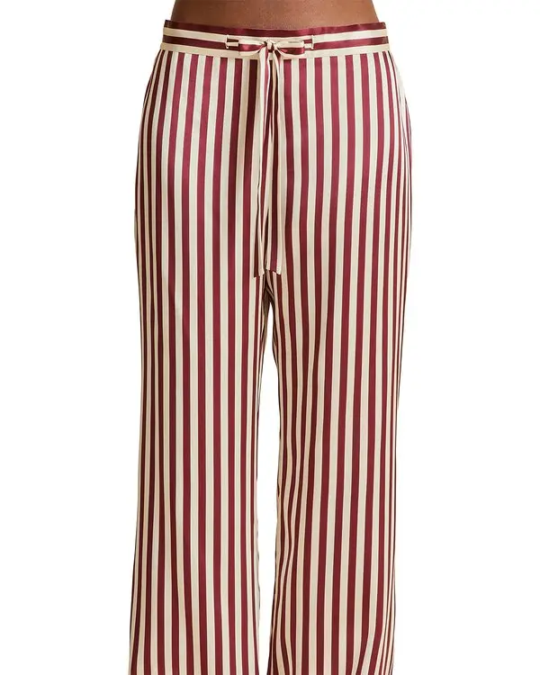 Olivia Von Halle Lila Silk Woven Long Sleeve Pajama Set