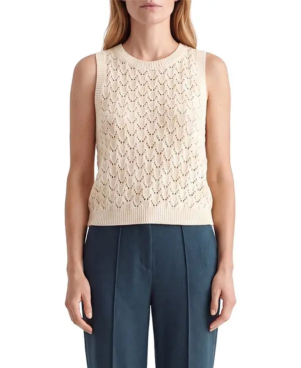 CARTOLINA Lou Pointelle Tank - Ivory