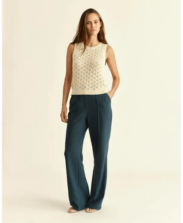 CARTOLINA Lou Pointelle Knit Tank