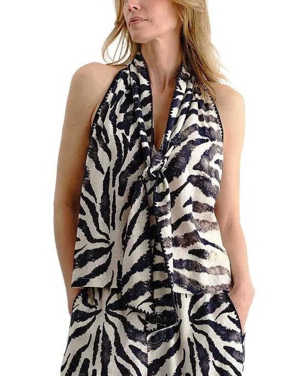 CARTOLINA Monroe Linen Top - Painted Zebra