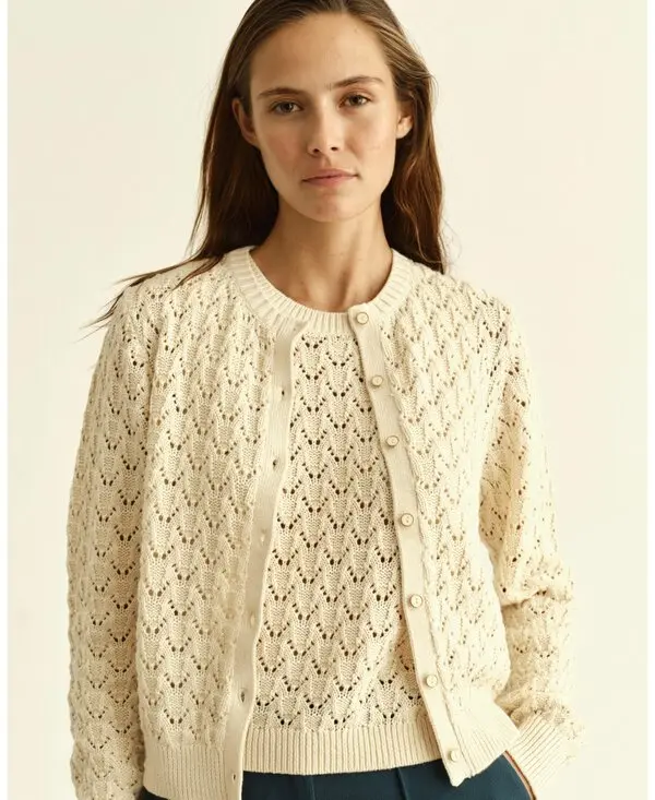 CARTOLINA August Pointelle Cardigan